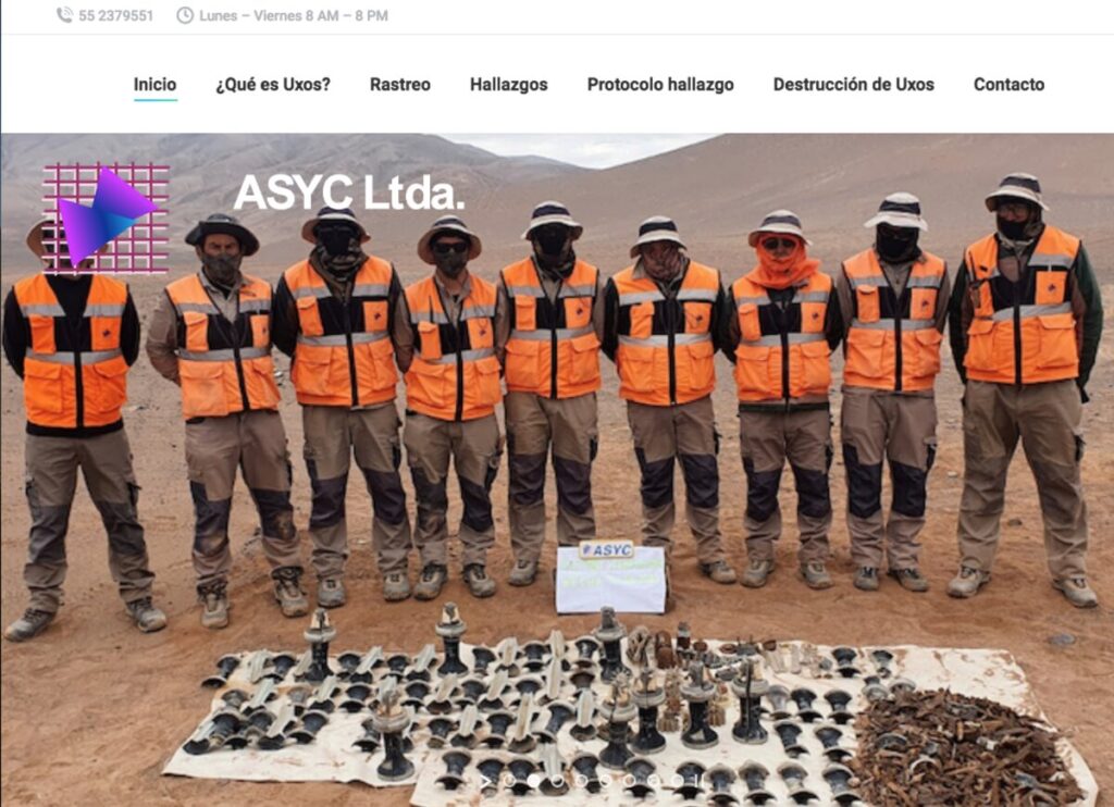 Asyc, rastreo de minas antipersonales en Chile | Byou